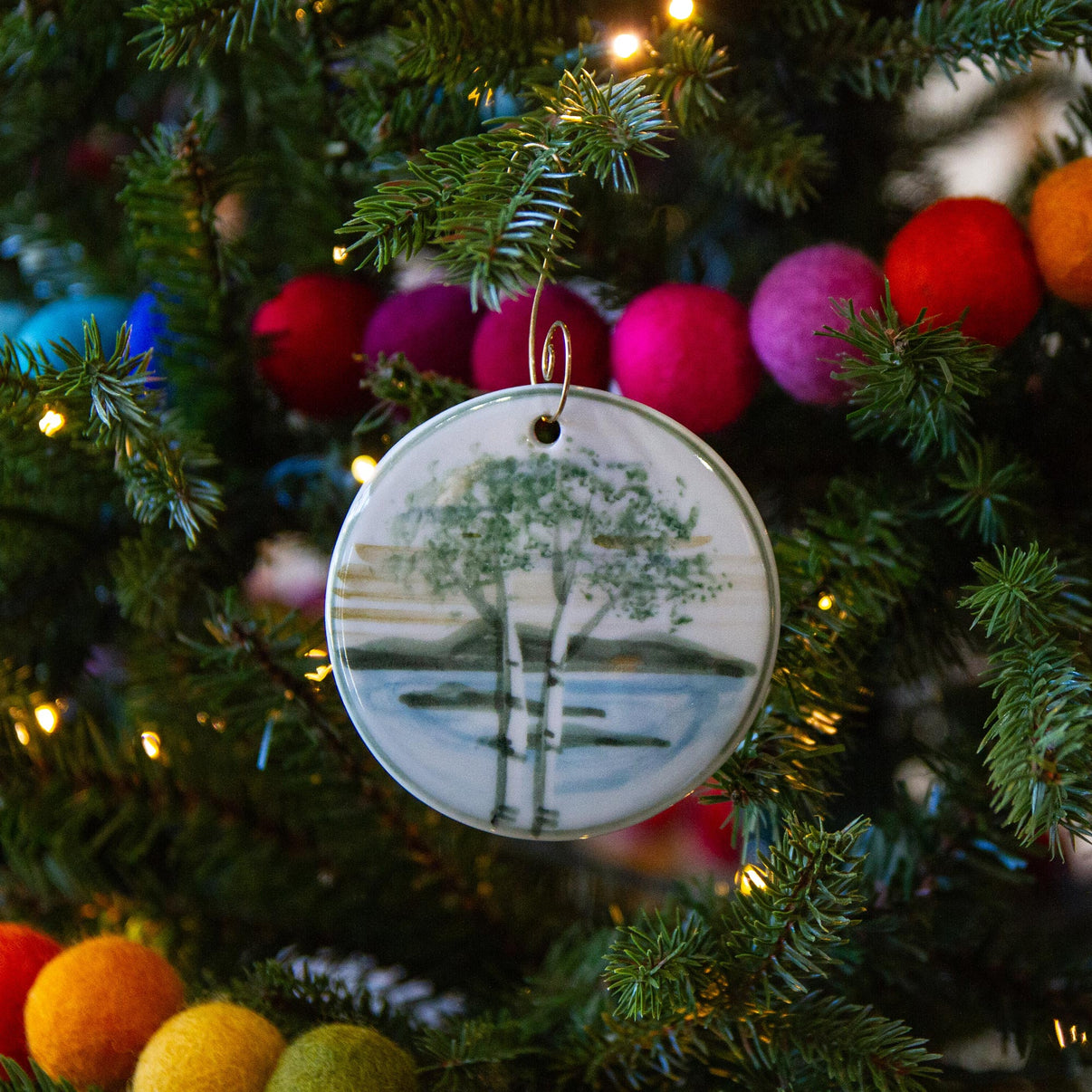 Handmade Pottery Birch Christmas Ornament – Georgetown Pottery