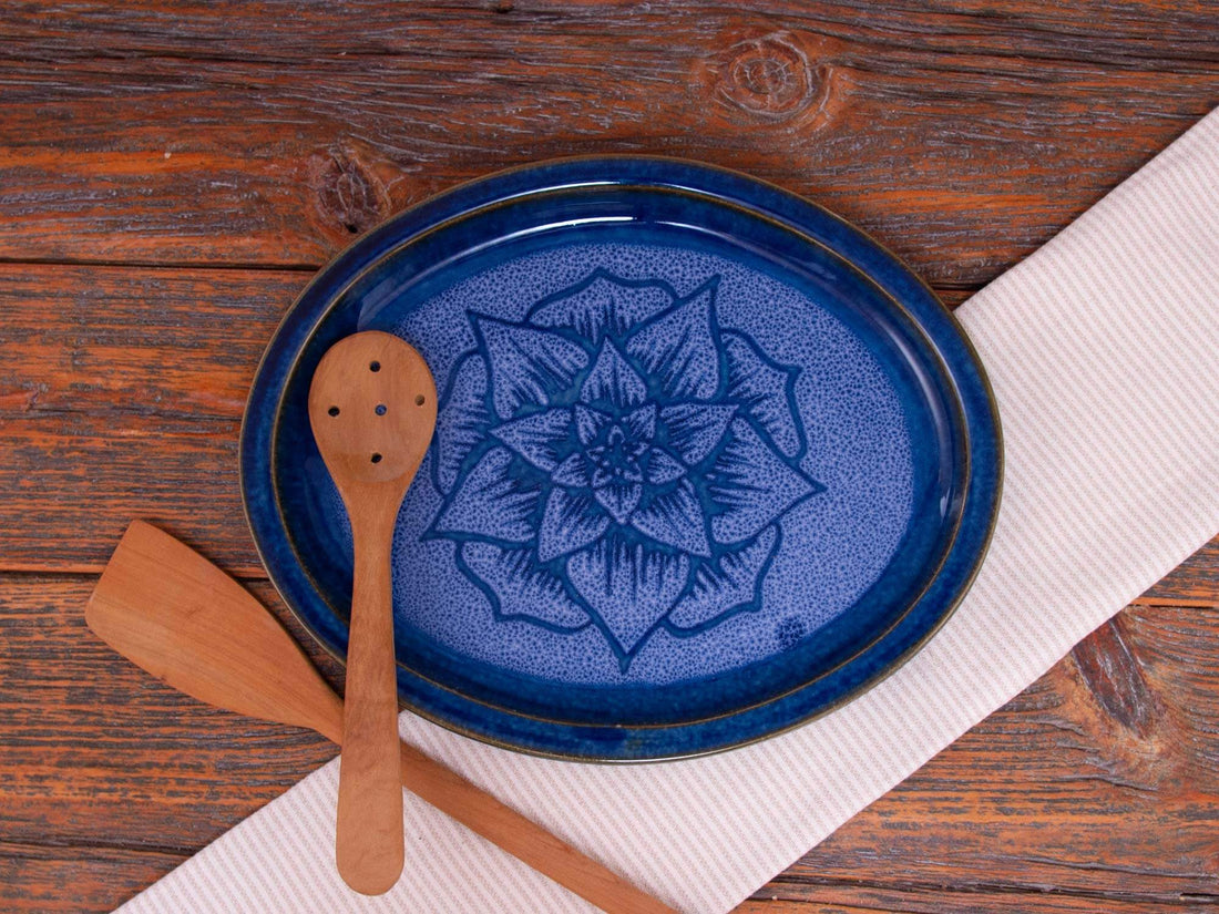 Blue Celtic Flower – Georgetown Pottery