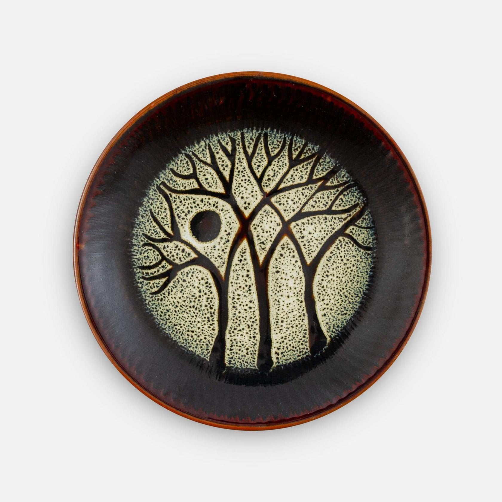 Rimless Dinner Plate handmade by Georgetown Pottery in Maine