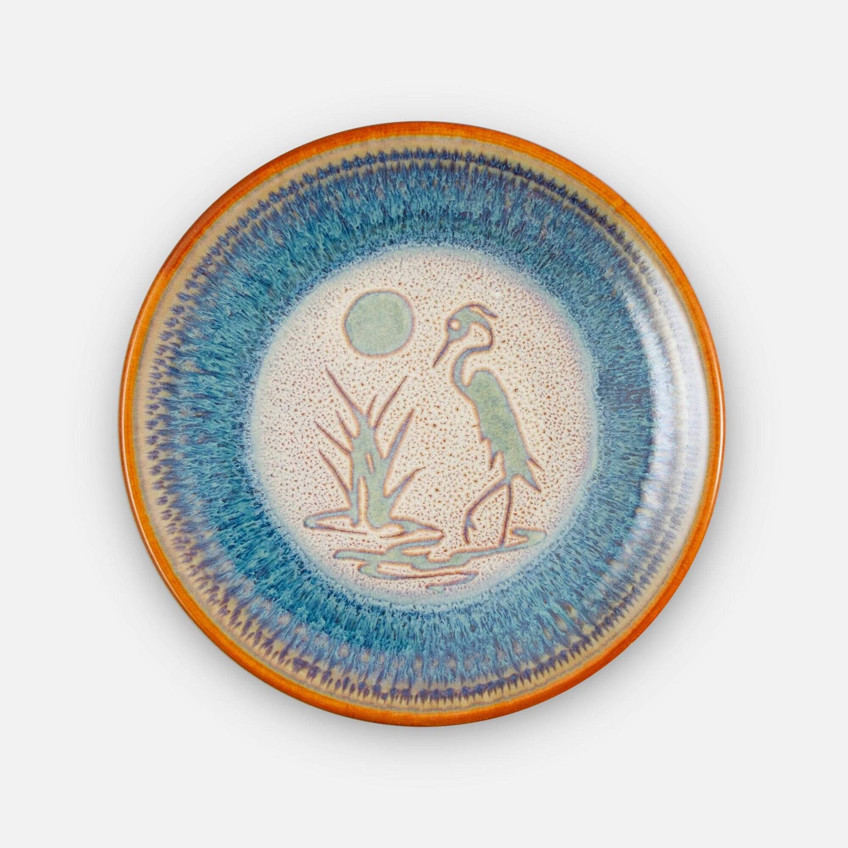 Rimless Dinner Plate handmade by Georgetown Pottery in Maine