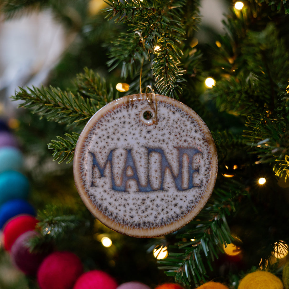Purple Maine Ornament – Georgetown Pottery