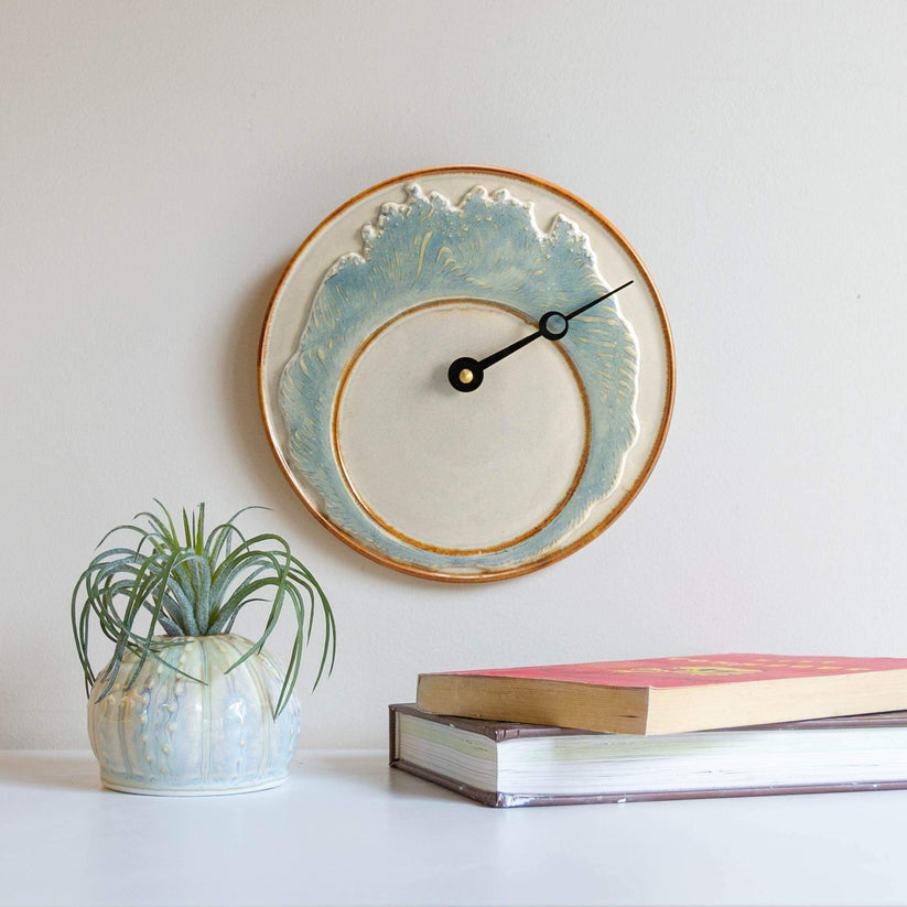 Tide Clock handmade by Georgetown Pottery in Maine