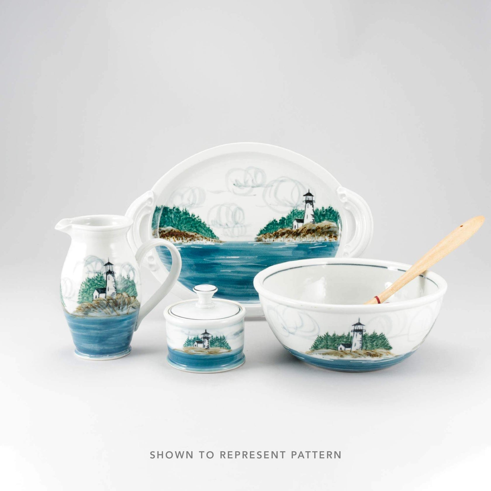 Utensil Holder handmade by Georgetown Pottery in Maine in Blue Hamada ...